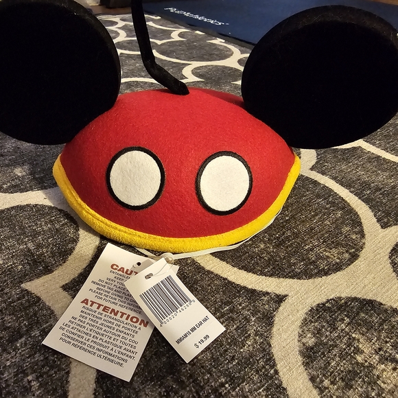 Disney | Accessories | Disney Red And Yellow Mickey Mouse Ears Hat ...